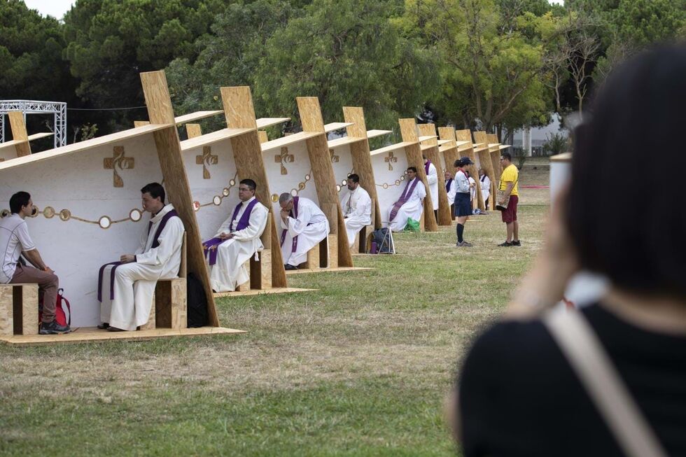 JMJ. As confissões no Parque do Perdão - Portugal - SÁBADO