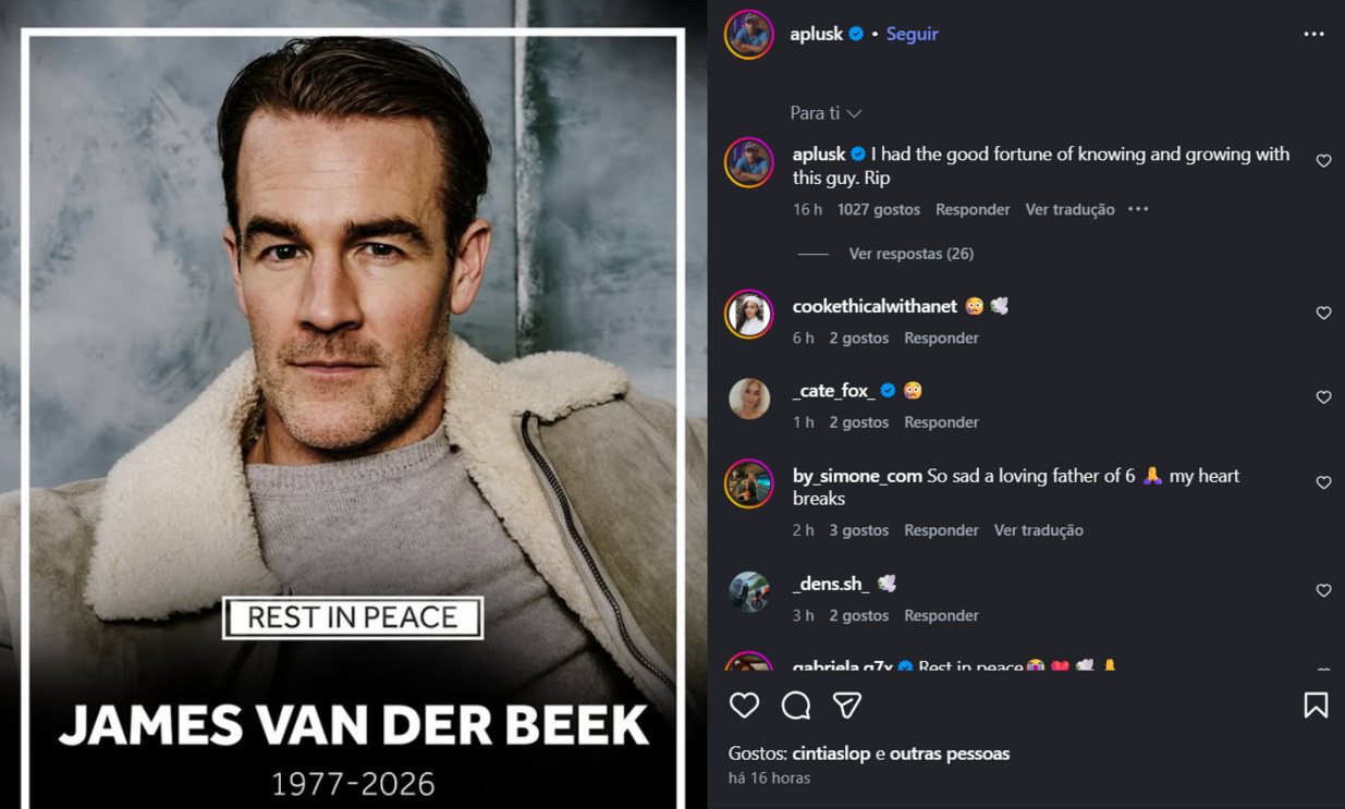 De Katie Holmes a Reese Whiterspoon: as homenagens a James Van der Beek ...